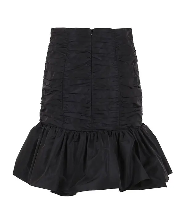 PATOU Ruched Ruffle Mini Skirt
