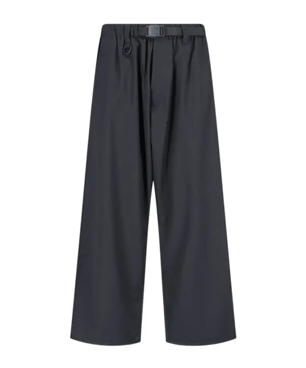 Y3 Logo Print Belted Trousers