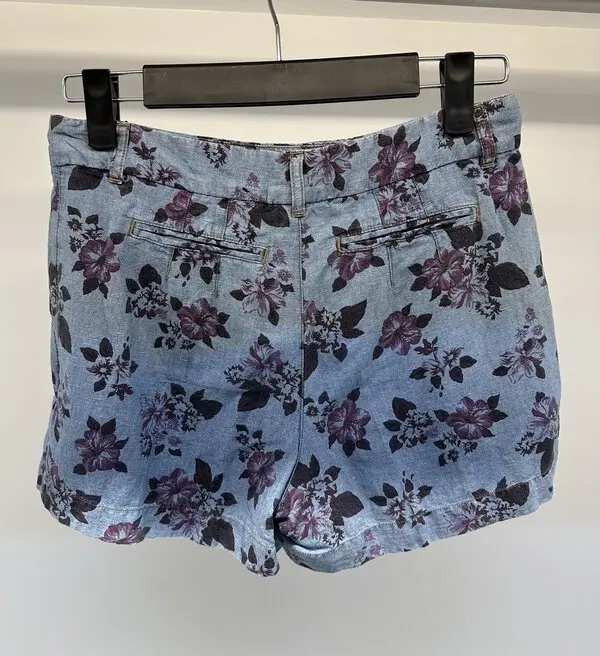 Sportmax Floral Pattern Belted Shorts