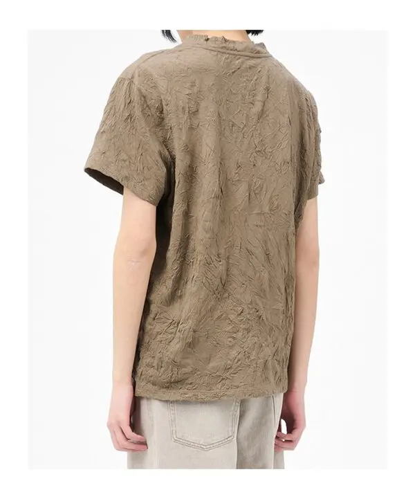 Our Legacy Crinkle Crew-neck T-shirt - Olive