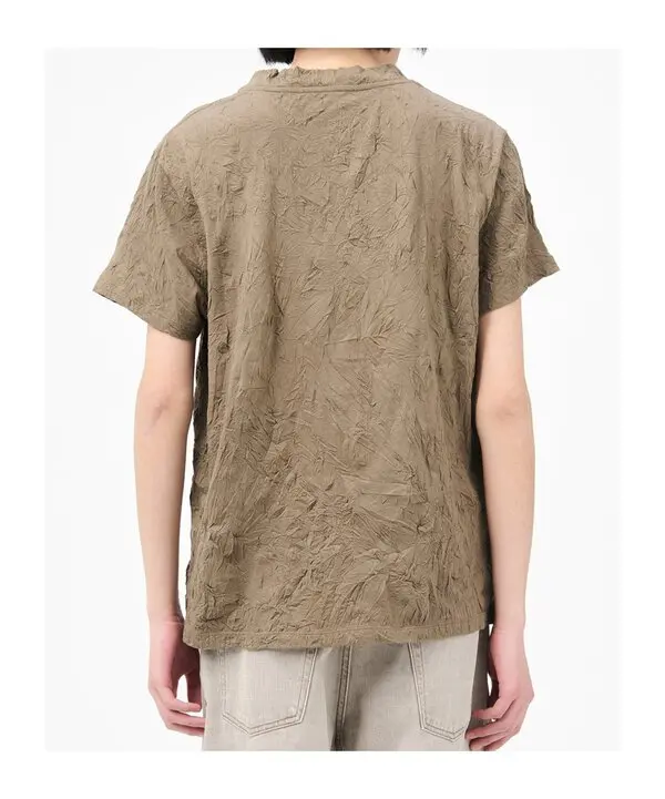 Our Legacy Crinkle Crew-neck T-shirt - Olive