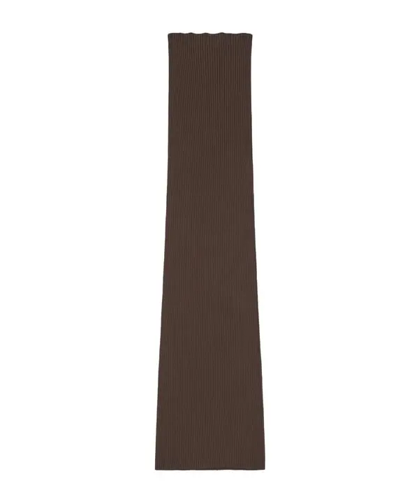 Max Mara Ribbed Knit Maxi Skirt