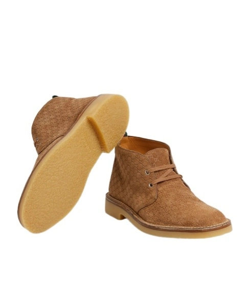 Gucci Gg Suede Ankle Boots - Camel