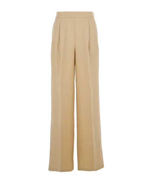 TWINSET Palazzo Pants With Elastic Waist - Nude