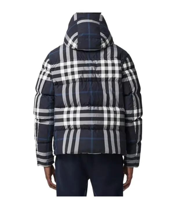 Burberry Plaid Hooded Cotton Jacket