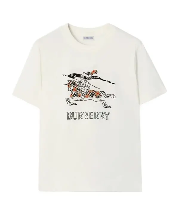 Burberry Frankie Ekd Graphic T-shirt - Chalk White