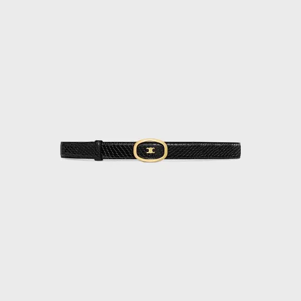 Celine Medium 25mm Reversible Belt In Embossed Leather