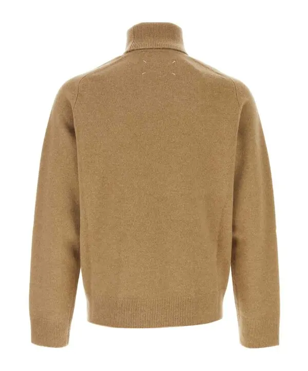 MAISON MARGIELA Roll Neck Knitted Jumper - Brown