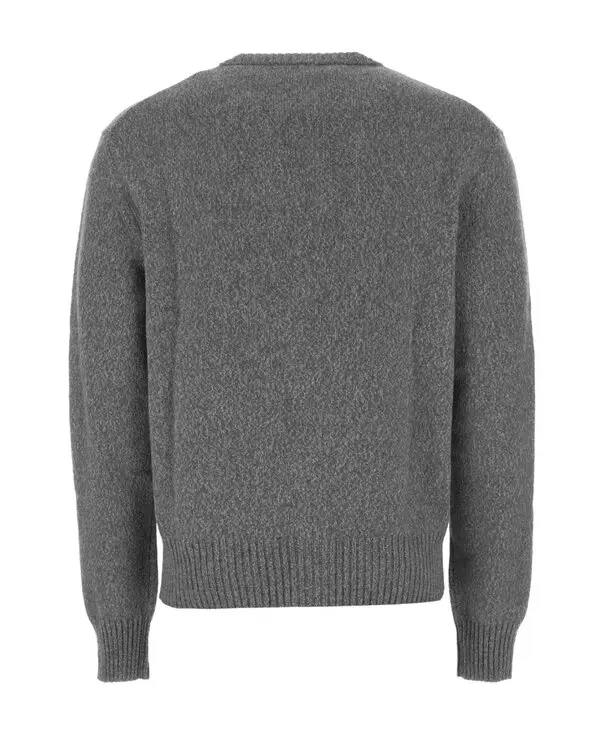 Ami De Coeur V-neck Buttoned Cardigan - Gray