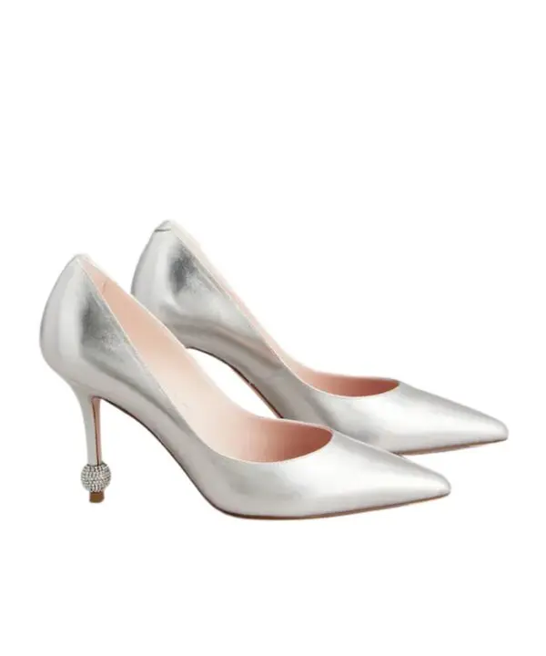 ROGER VIVIER Embellished Heel Pumps - Silver