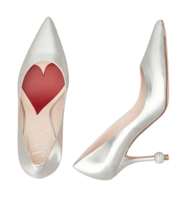 ROGER VIVIER Embellished Heel Pumps - Silver