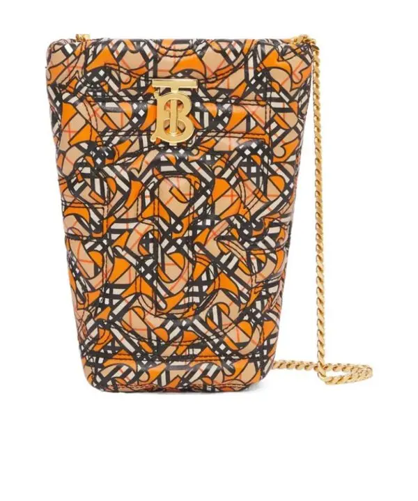 Burberry Micro Lola Monogram-print Bucket Bag