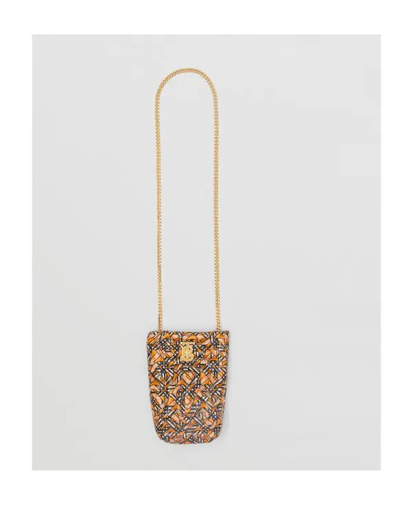 Burberry Micro Lola Monogram-print Bucket Bag