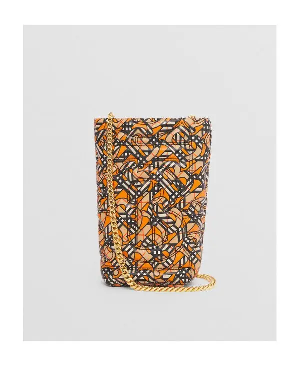 Burberry Micro Lola Monogram-print Bucket Bag