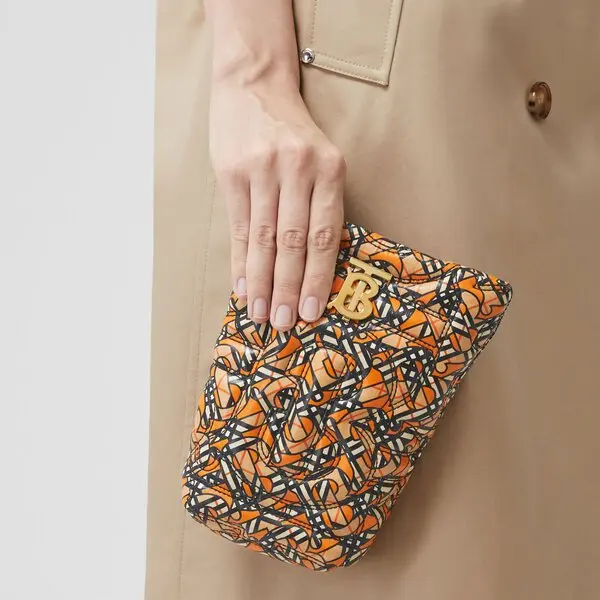 Burberry Micro Lola Monogram-print Bucket Bag