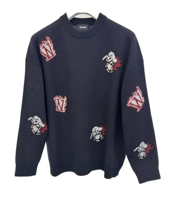 We11Done Crew Neck Sweatshirt With Graphic Embroidery