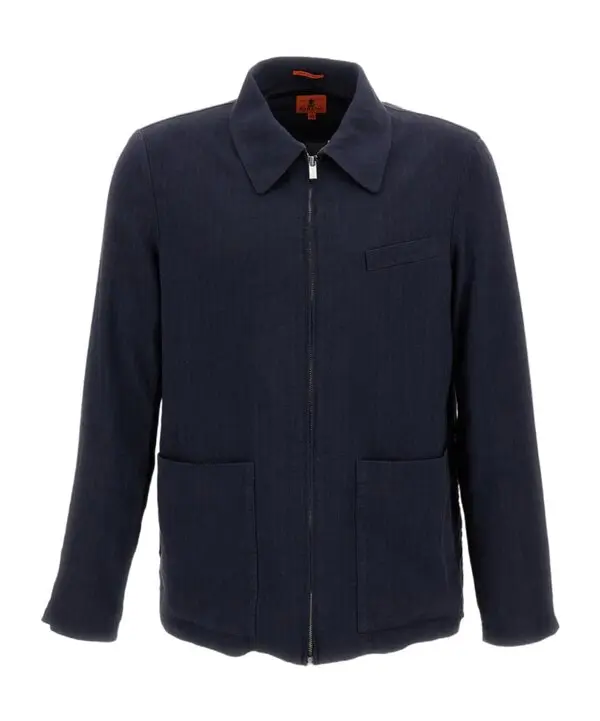 Barena Venezia Zipped Overshirt - Black