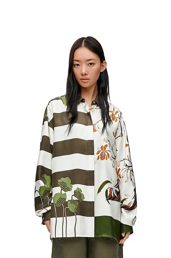 Loewe Graphic Print Panelled Shirt