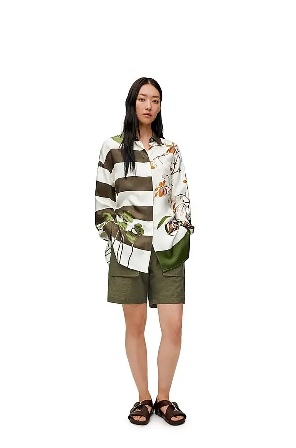 Loewe Graphic Print Panelled Shirt
