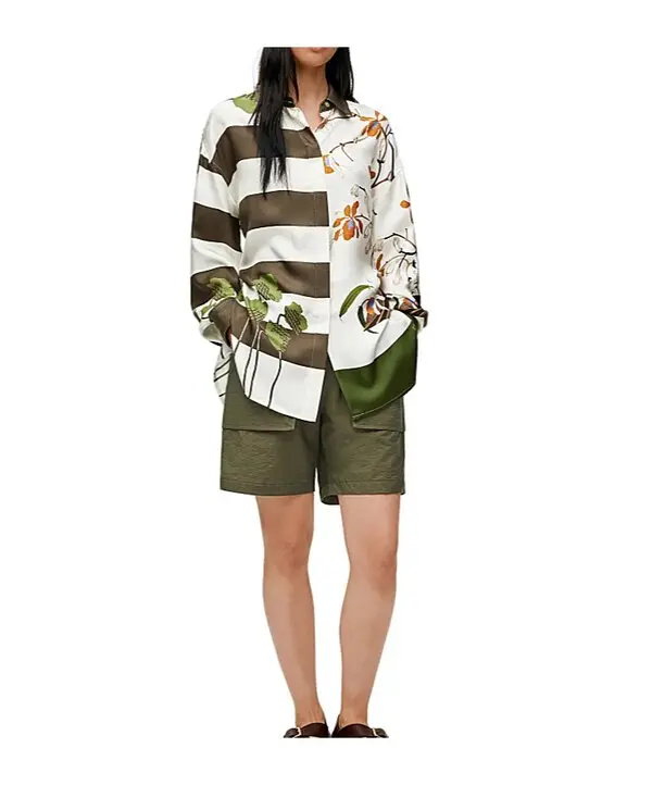 Loewe Graphic Print Panelled Shirt
