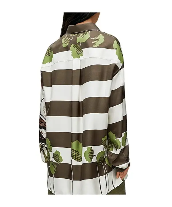 Loewe Graphic Print Panelled Shirt