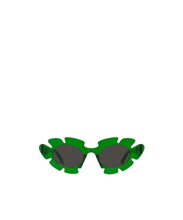 Loewe Flower Frame Sunglasses - Green