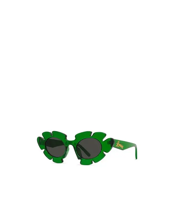 Loewe Flower Frame Sunglasses - Green