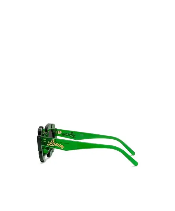 Loewe Flower Frame Sunglasses - Green