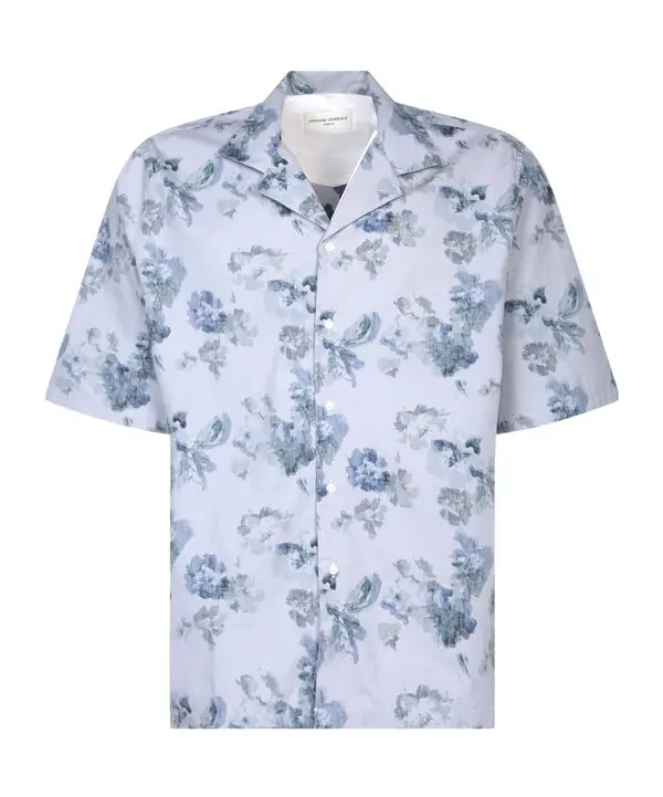 Officine Générale Floral Print Shirt