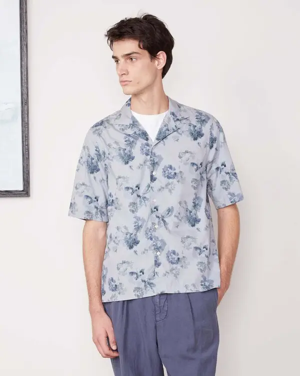 Officine Générale Floral Print Shirt