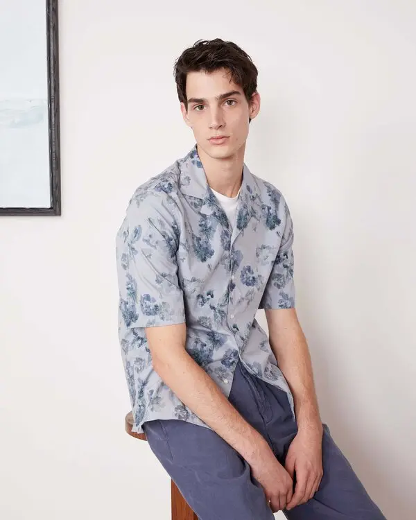 Officine Générale Floral Print Shirt