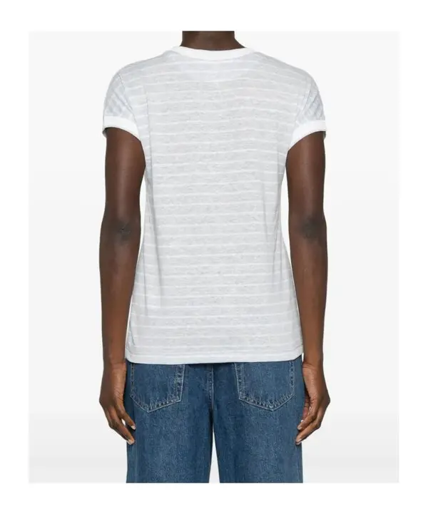 Eleventy Striped Crew Neck T-shirt