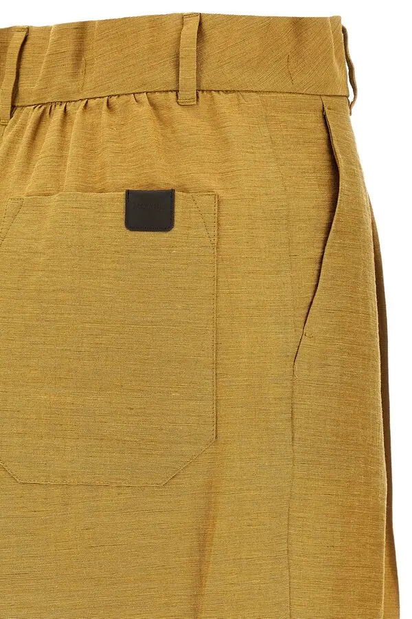 Max Mara Efedra Pleated Straight-leg Trousers - Brown