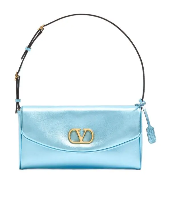 Valentino Garavani Devain Small Shoulder Bag In Laminated Nappa Leather