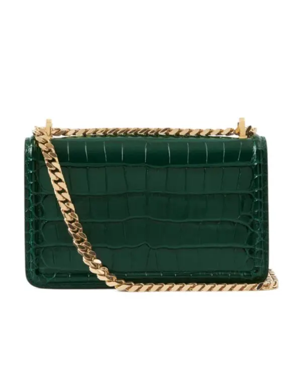 Burberry Mini Tb Crocodile-effect Crossbody Bag