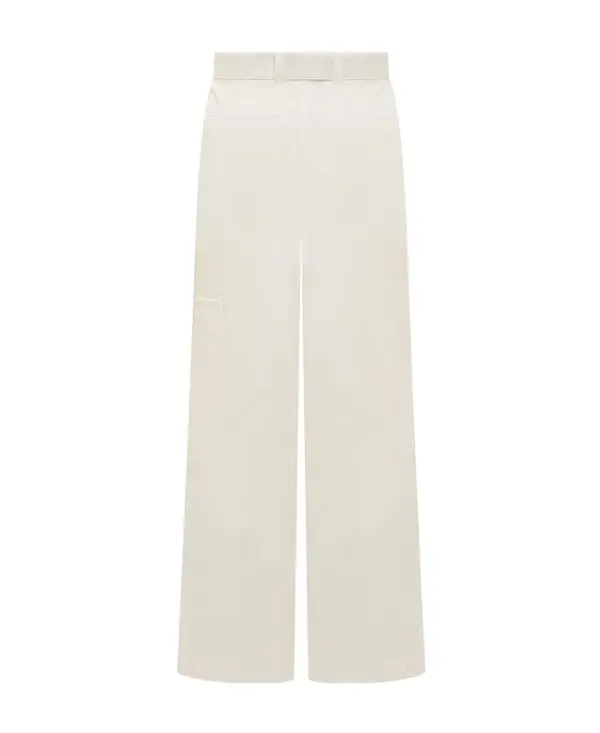 JIL SANDER Belted Waist Wide-leg Pants