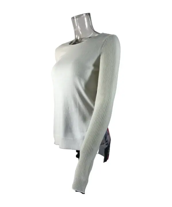 Emporio Armani Round Neck Long Sleeve Sweater - Gray
