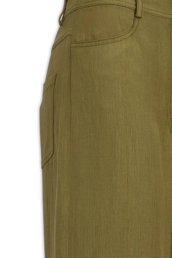 Alberta Ferretti Wide Leg Trousers - Green