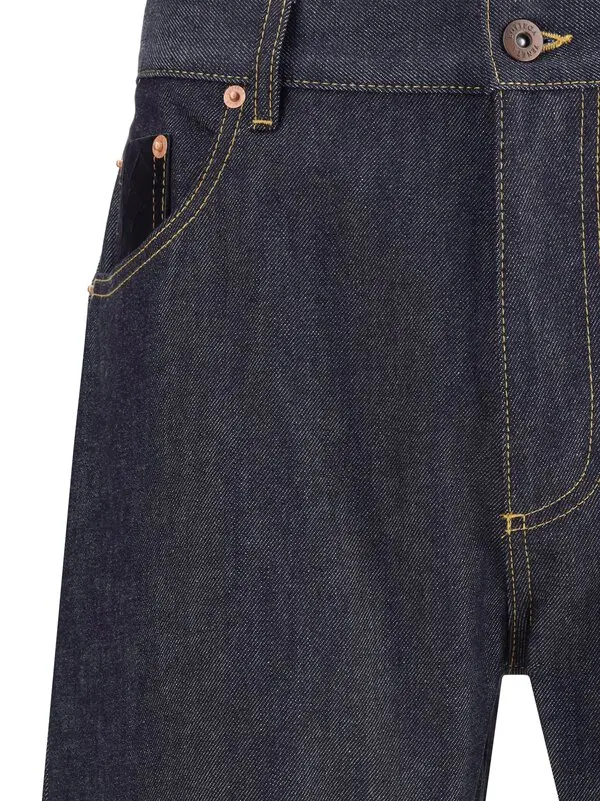 Bottega Veneta Raw Indigo Straight-leg Jeans - Black