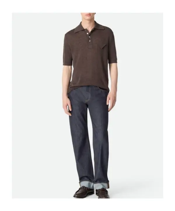 Bottega Veneta Raw Indigo Straight-leg Jeans