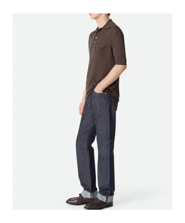 Bottega Veneta Raw Indigo Straight-leg Jeans