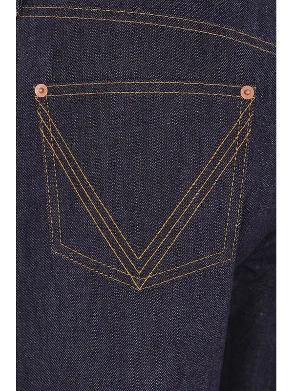 Bottega Veneta Raw Indigo Straight-leg Jeans