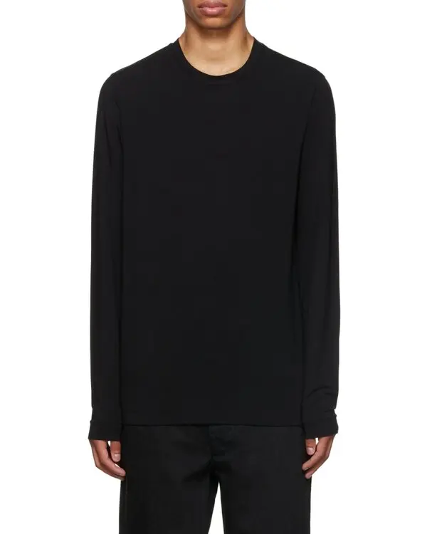 Giorgio Armani Crewneck Long-sleeved T-shirt - Black