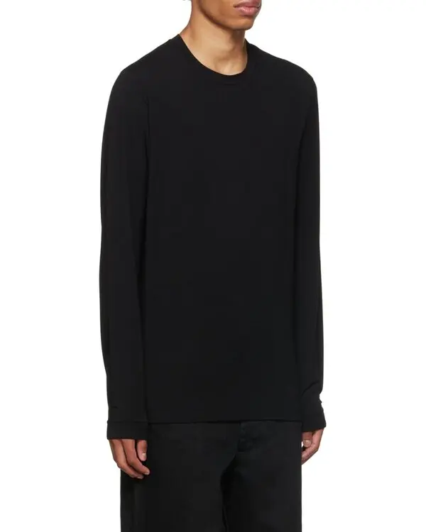 Giorgio Armani Crewneck Long-sleeved T-shirt - Black