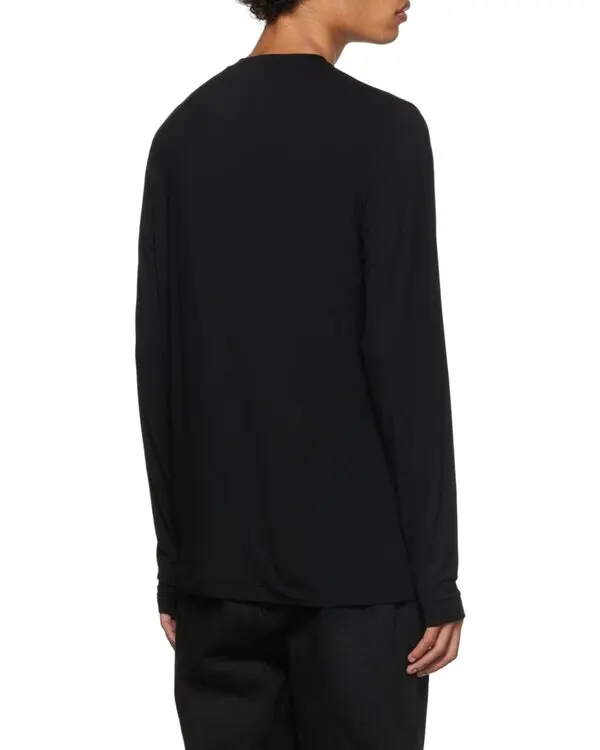 Giorgio Armani Crewneck Long-sleeved T-shirt - Black