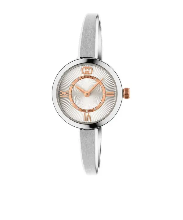 Gucci 24mm Stainless Steel Bangle Watch - Silver