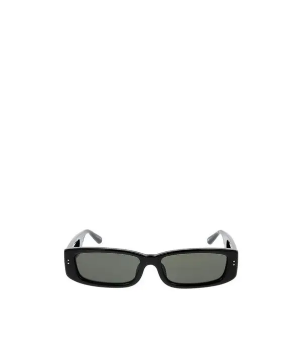 Linda Farrow Rectangle Frame Sunglasses - Gray