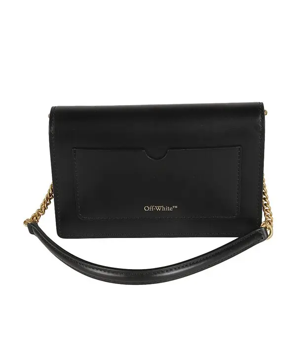 Off-White Logo Foldover Top Shoulder Bag