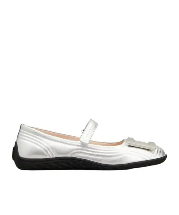 ROGER VIVIER Low Mary Janes In Leather