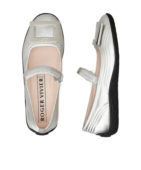 ROGER VIVIER Low Mary Janes In Leather